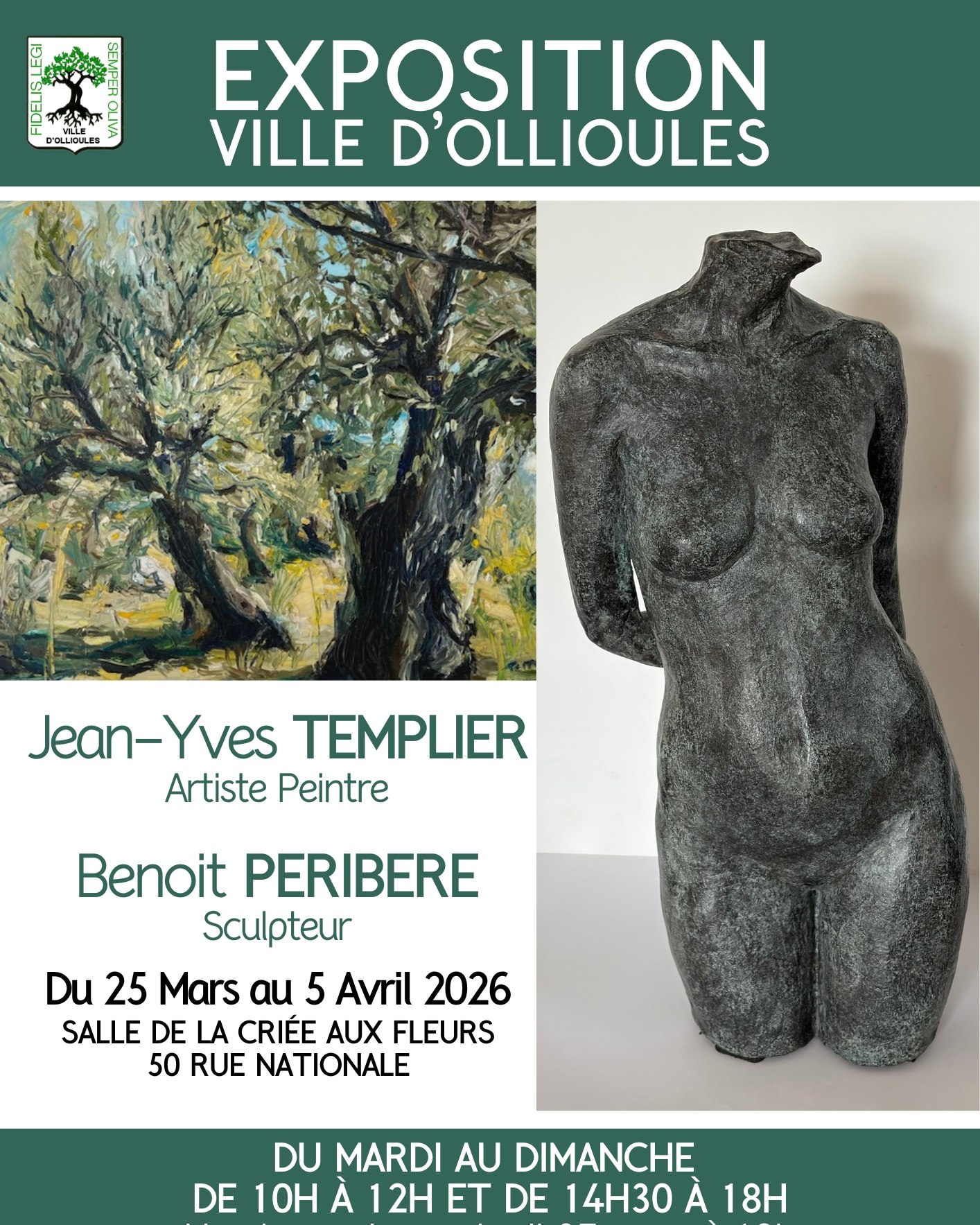 Ollioules 2026 – Exposition de Jean-Yves Templier et Benoit… | Scènes ...