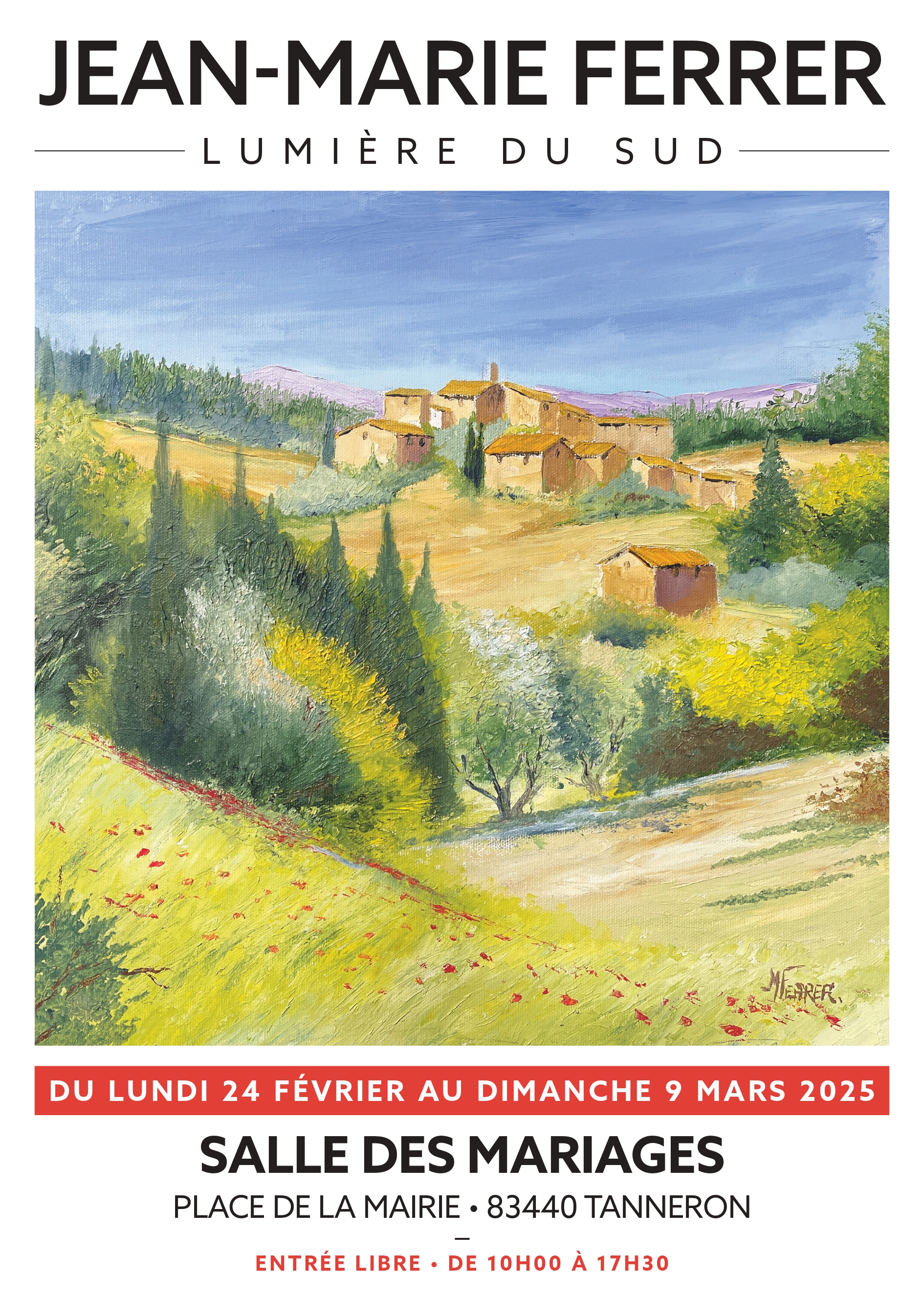 Exposition des peintures de Jean-Marie Ferrer "Lumières du Sud"