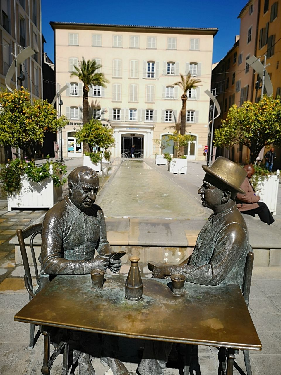 Sculpture "La partie de cartes"